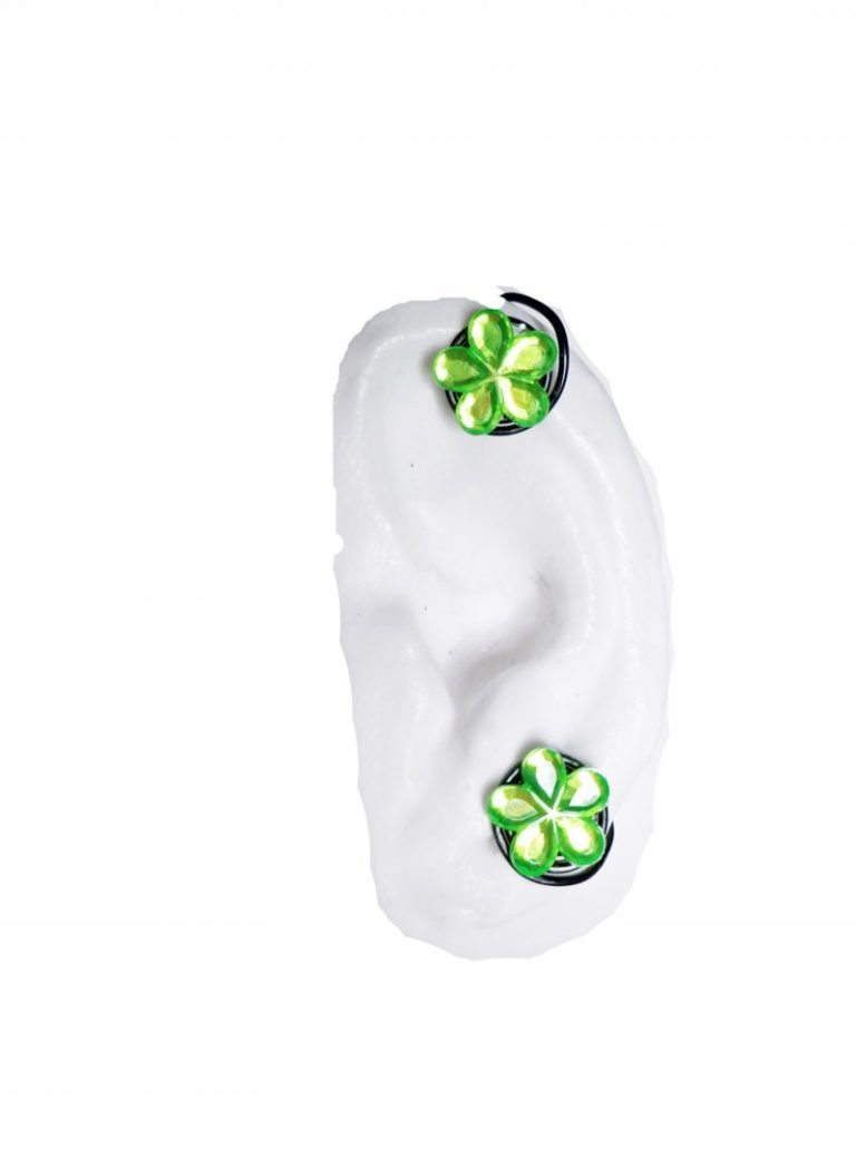 Flower Compression Pressure Keloid Clip-on Earrings